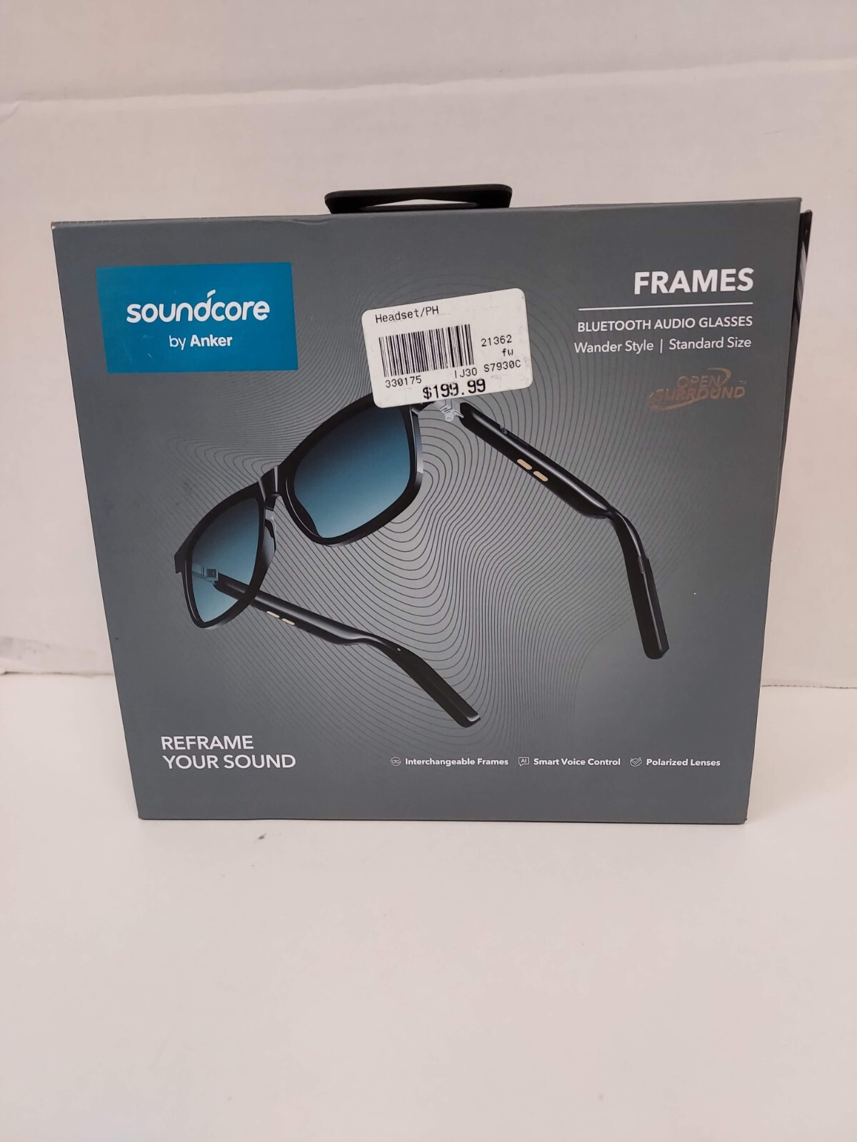 Anker Soundcore Frames Wander Bluetooth Audio Glasses/ Sunglasses ...
