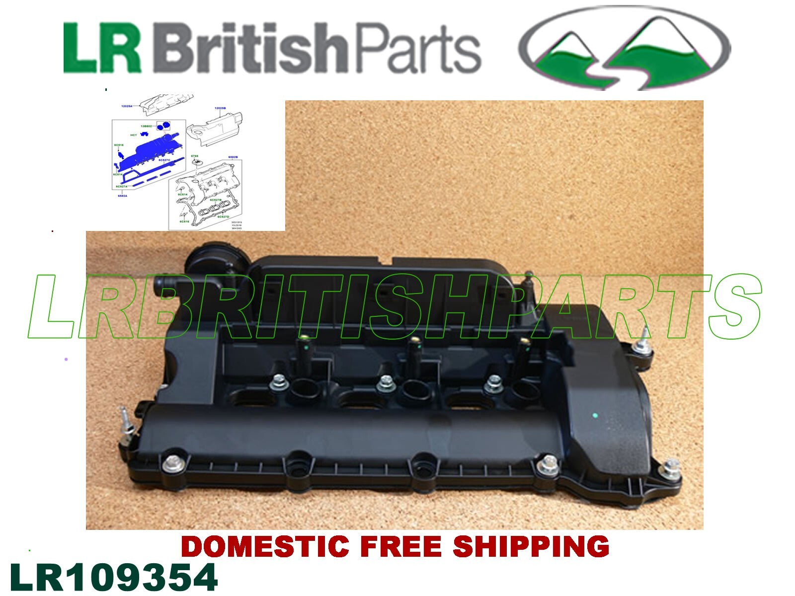 LAND ROVER CAMSHAFT COVER RH RANGE ROVER 13 SPORT 14 DISCOVERY VELAR ...