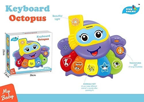 Kids Development Learning Animal Sounds Keyboard with Music - Octopus ...