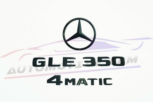 2020+ Mercedes-Benz GLE350 4MATIC Rear Star Glossy Black Letter Badge ...