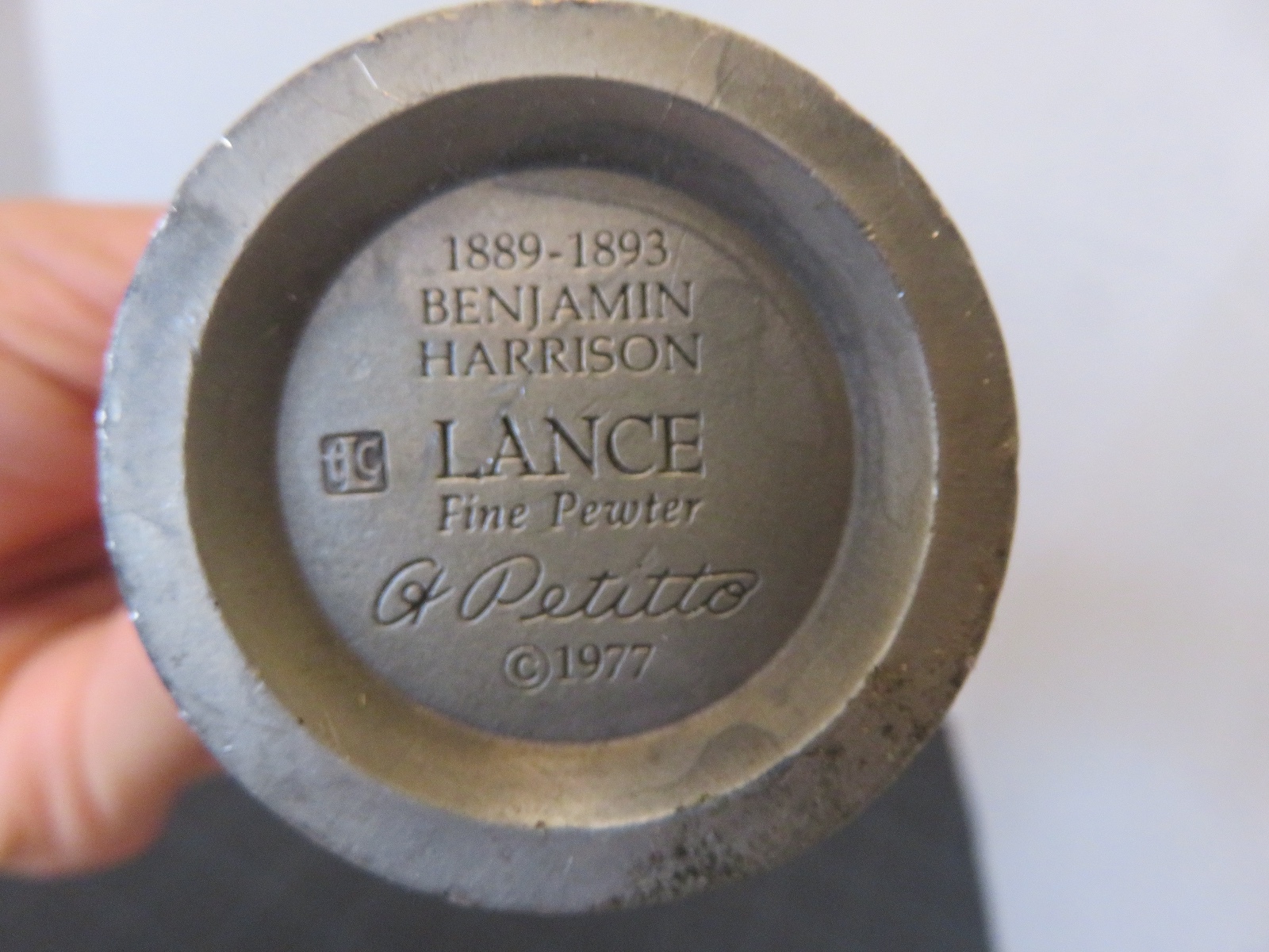 US 23rd President Benjamin Harrison Lance Fine Pewter Figurine Collectible | eBay