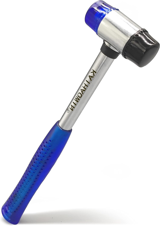 Rubber Hammer--0.98" Small Rubber Mallet-Double Face Hammer with Soft ...