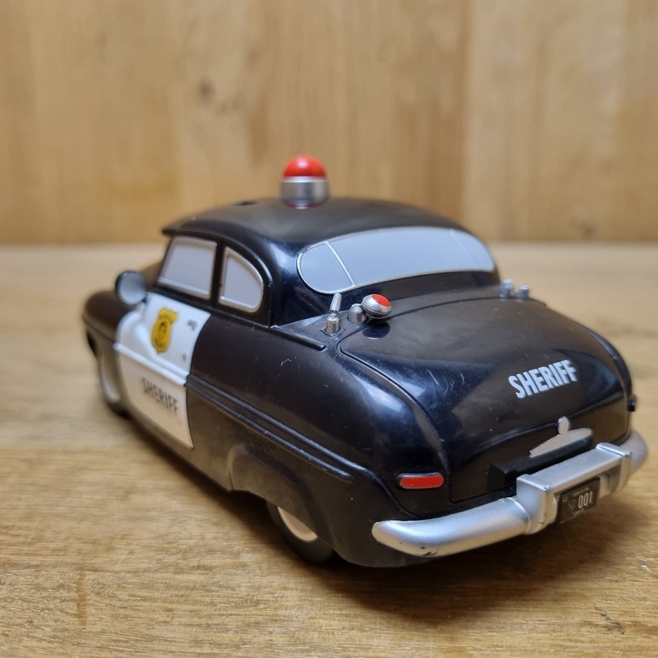 Disney Cars Sheriff Plastic Fricton Pull Back Toy Police Car | eBay UK