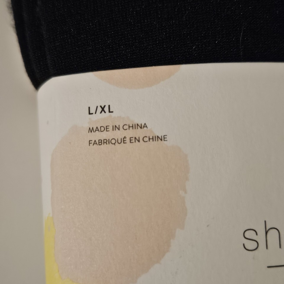 Shimera Fleece Lined Footless Black Tights New L/XL | eBay