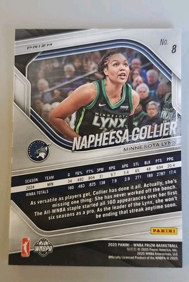 2025 Panini Prizm WNBA #8 Napheesa Collier Green Prizm | eBay
