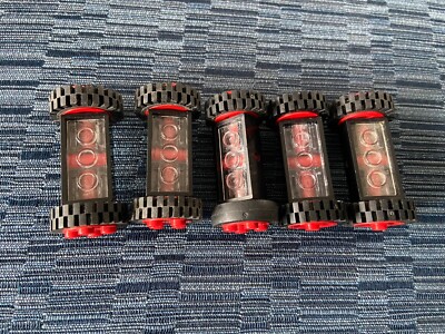 Lego Wheel Axles 5 with Rubber Tires. Rare Vintage | eBay
