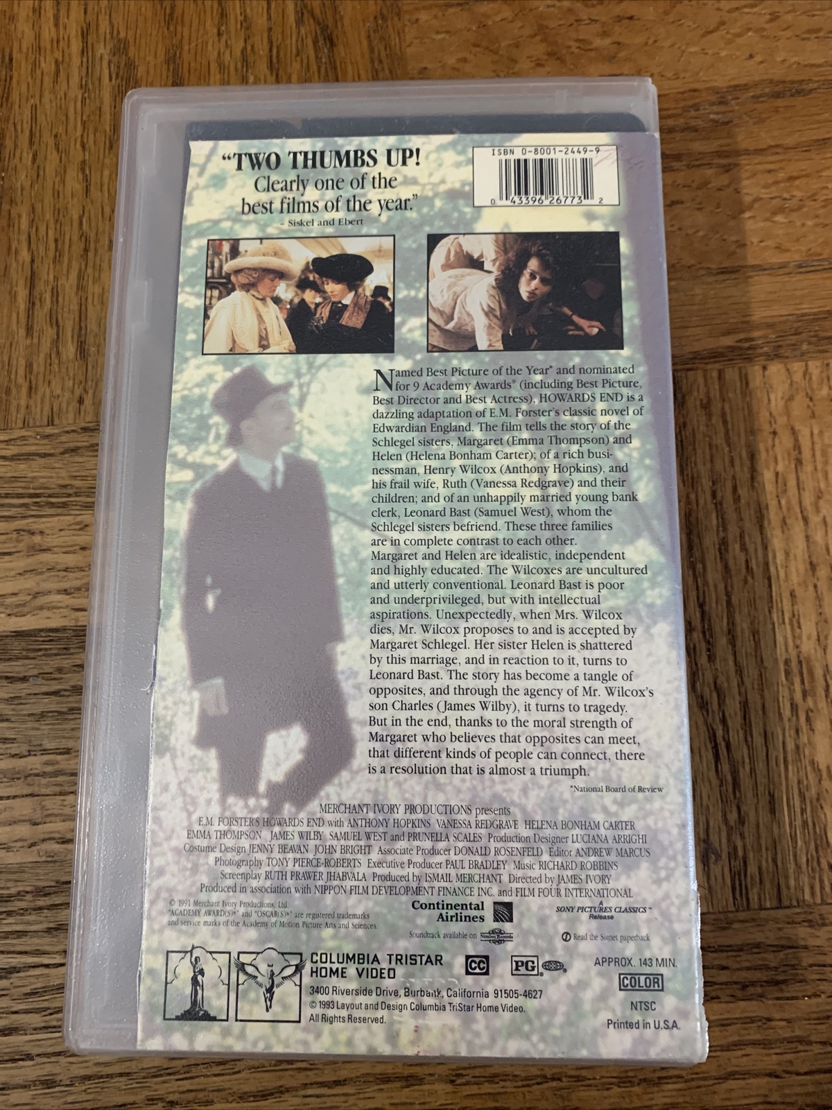 Howard’s End VHS 43396267732| eBay