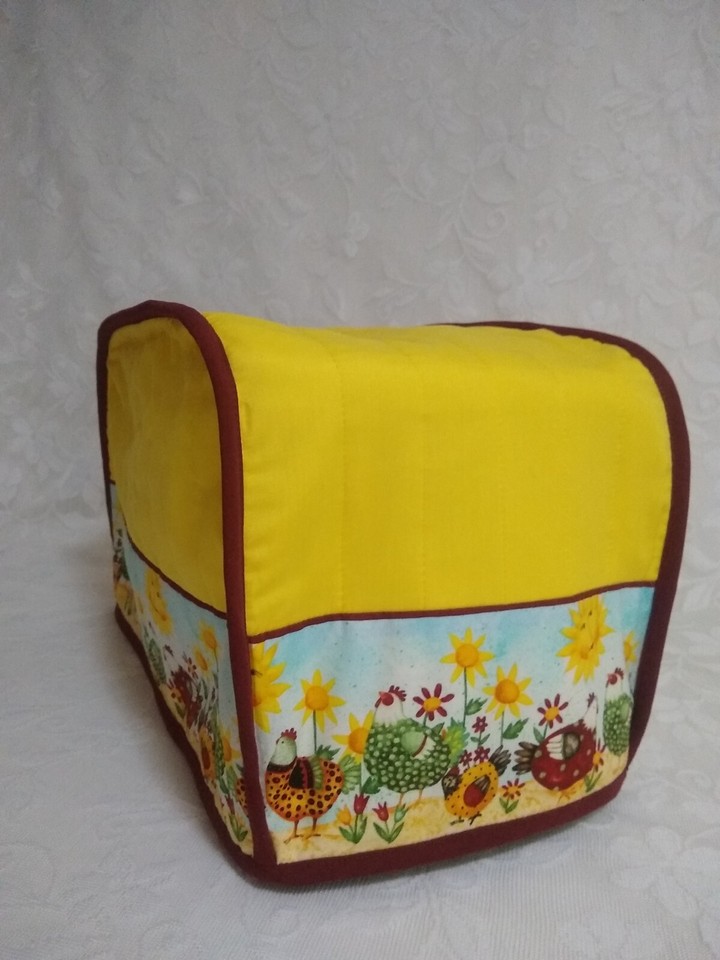 Toaster Cover 2 & 4 Slice Country Farmhouse Yellow Toaster Cover with ...