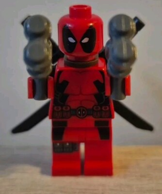 LEGO Super Heroes Deadpool Minifigure SH032, From Set 6866, Very Good ...