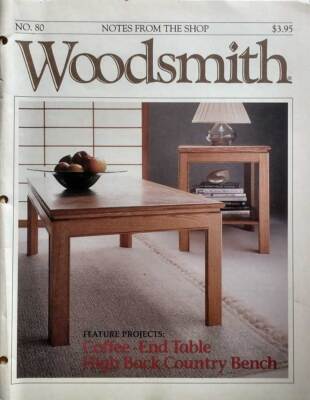 [Single Issue] Woodsmith Magazine No. 80, April 1992 / Coffee-End Table ...
