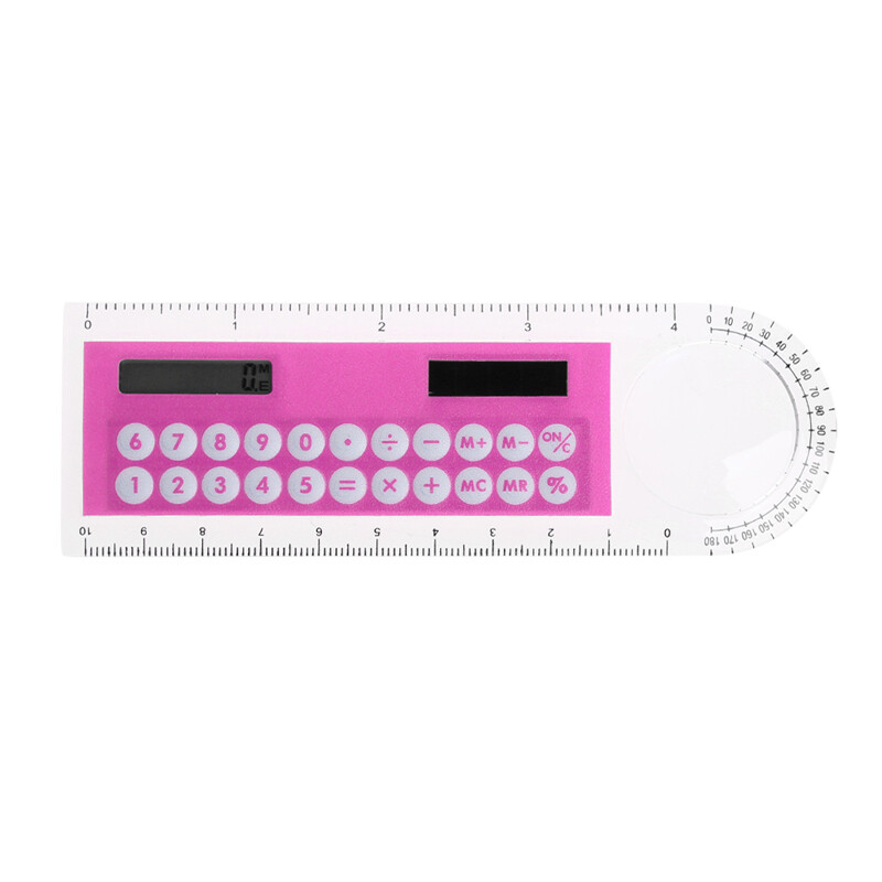 10cm Ruler Digital Calculator 2 in 1 Kid Stationery School Office Gifts ...