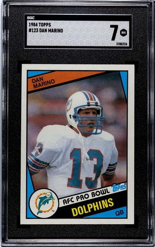 1984 Topps #123 Dan Marino RC SGC 7 NM Miami Dolphins HOF ROOKIE | eBay