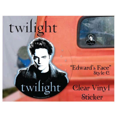 Highly Collectable Twilight Sticker Clear Vinyl Style C - Edward Cullen ...