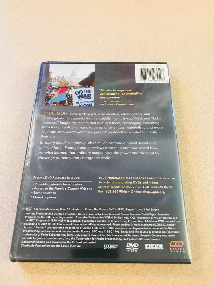 WGBH Boston Video 'Young Blood' DVD Sealed New - Rock N Roll In The ...