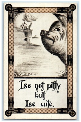 Cobb Shinn Signed Postcard Pig Hog Ise Not Pitty But Ise Cute Animals ...
