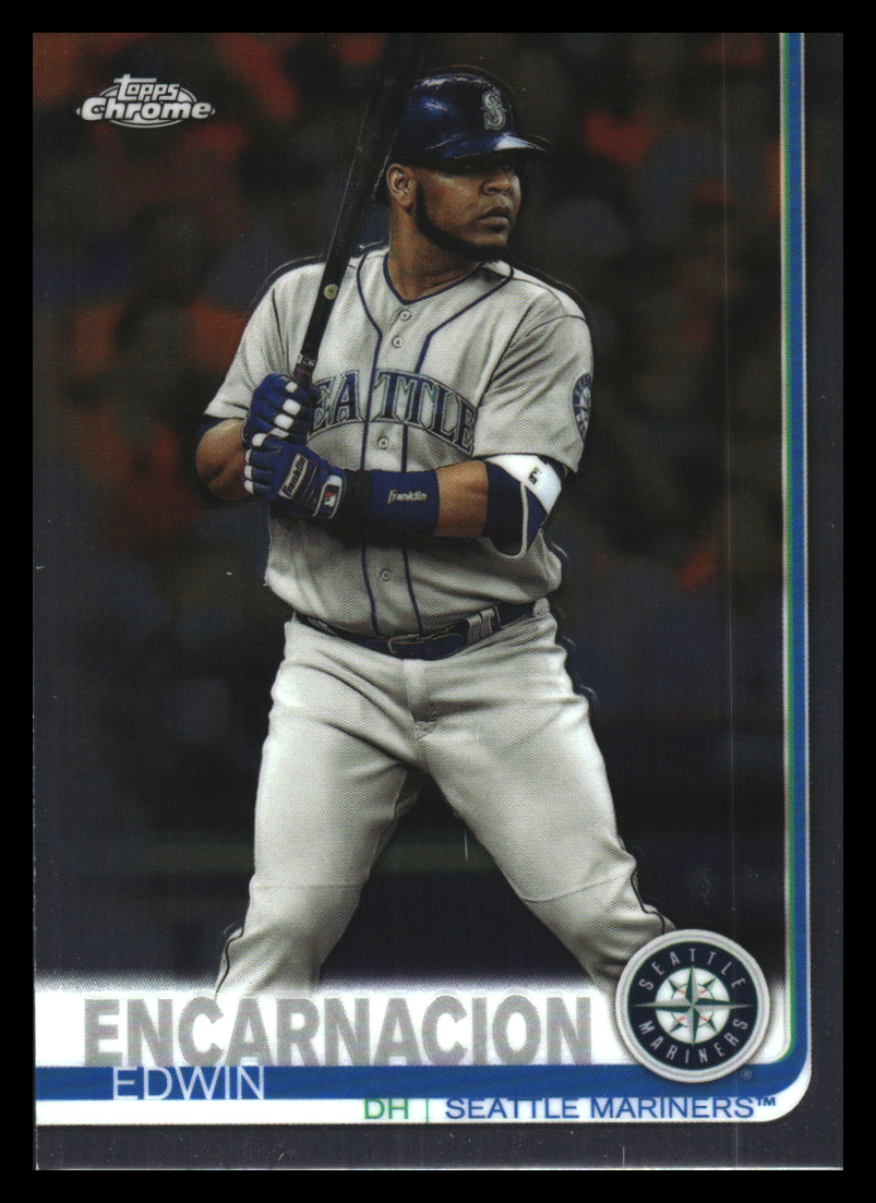 2019 Topps Chrome #101 Edwin Encarnacion Seattle Mariners | eBay