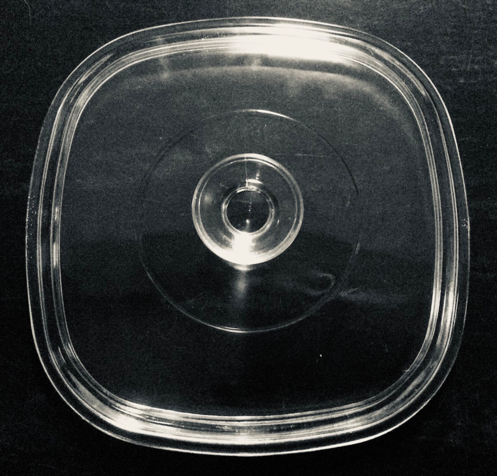 Pyrex A9C Clear Glass Square Large Knob 8.75" OD Lid Replacement ...