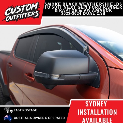 Slim Weathershields Door Window Visors Wind Deflectors Next Gen Ford ...