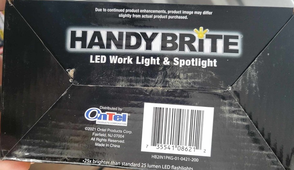 NEW Handy Brite 2in1 Handheld+Hands-Free LED Work Light & Spotlight ...