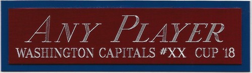 NICKLAS BACKSTROM CAPITALS NAMEPLATE AUTOGRAPHED Signed STICK PUCK ...