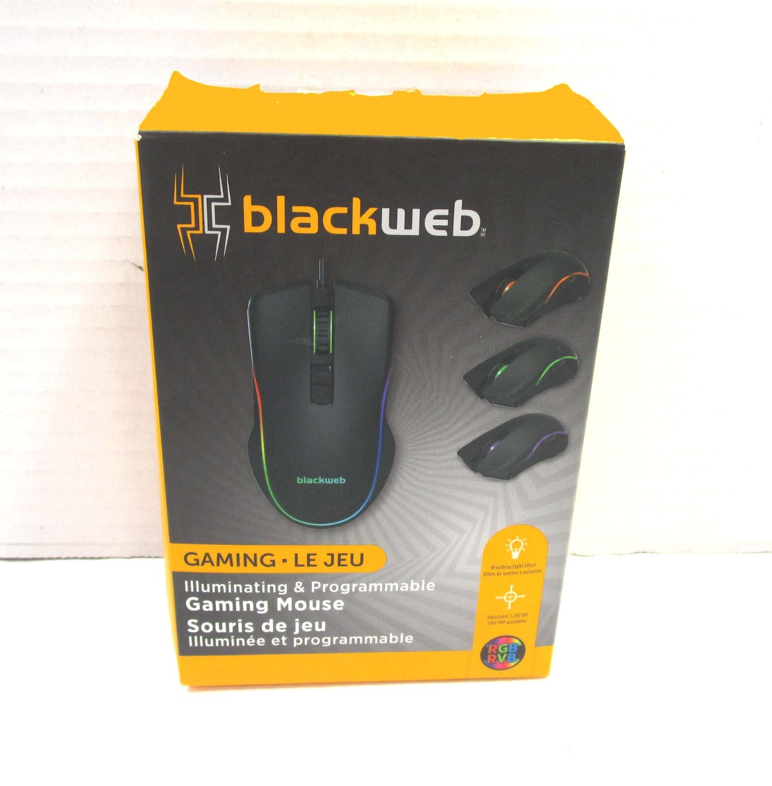 BLACKWEB RGB Illuminating and Programmable USB Gaming Mouse ...