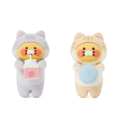 Kakao Friends 2024 Mini Deco Figure Furry Cat Choonsik for monitor cup ...