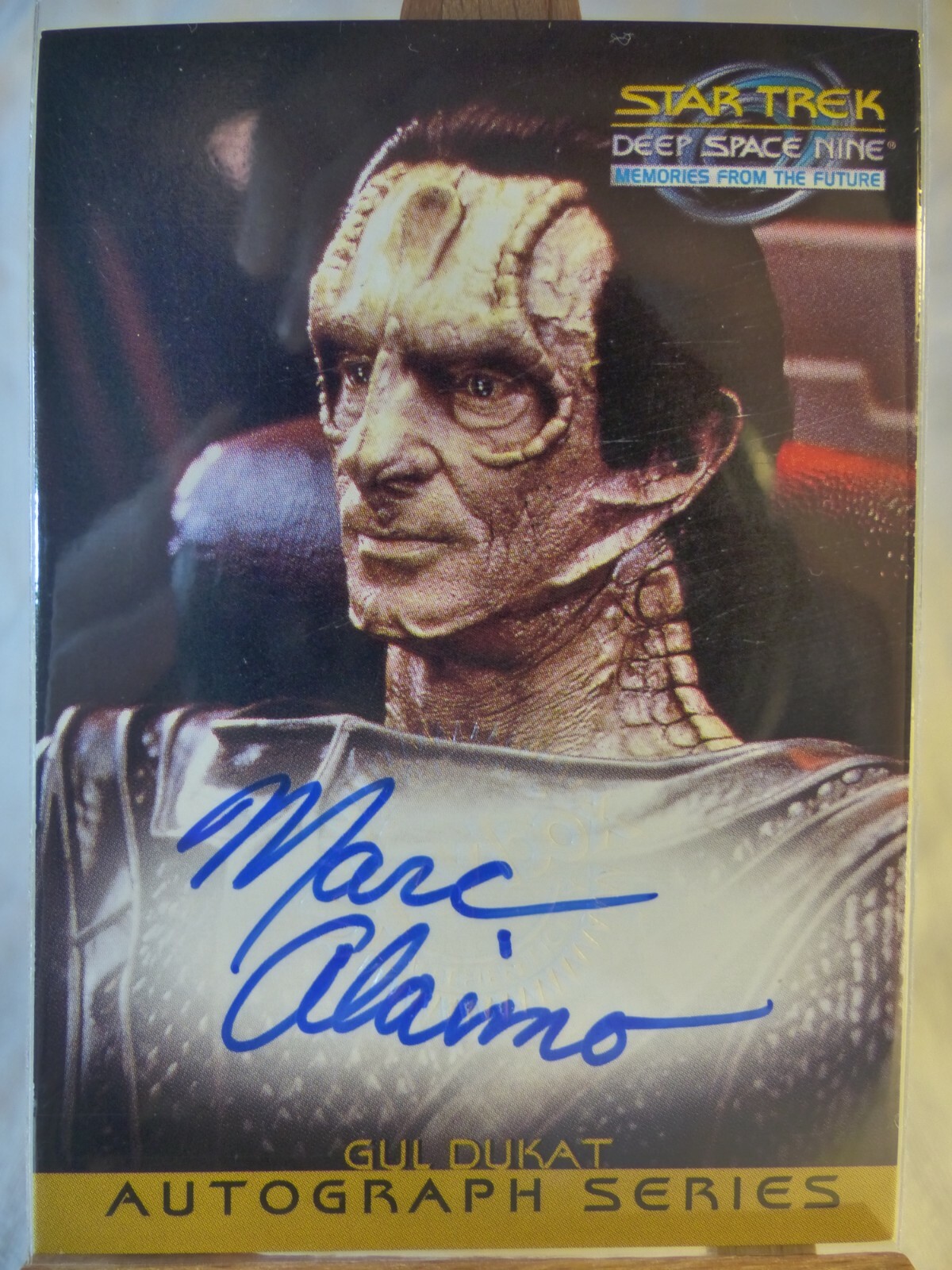 Star Trek Deep Space Nine MFTF Autograph card Marc Alaimo Gul Dukat A16 ...