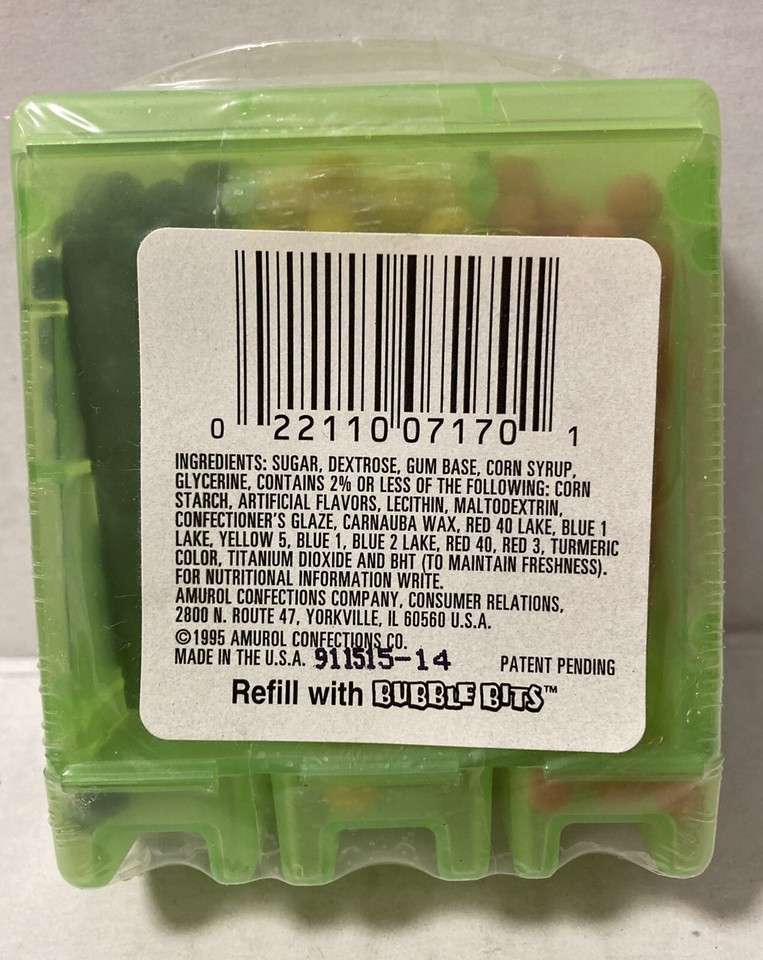 Vintage 1995 Amurol COMPUTER Bubble Gum Container Unopened DO NOT CHEW ...