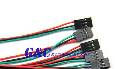 10PCS 70cm 3Pin Cable set Female-Female Jumper Wire 3D Printer Reprap+6 ...