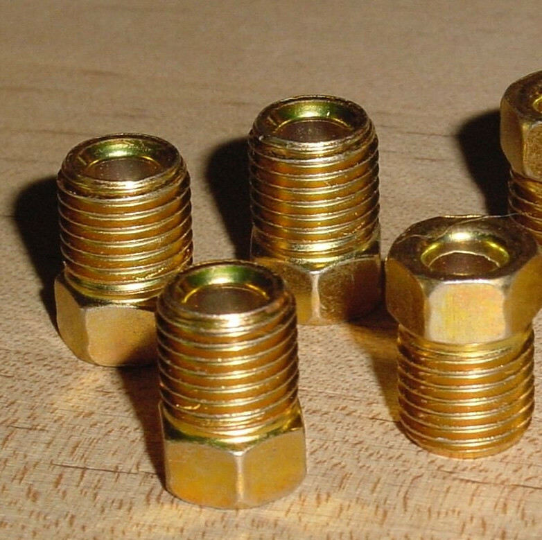 Male Tube Nut Inverted Flare Fitting 4PC Kit Edelmann 121003 105B 3/16 ...