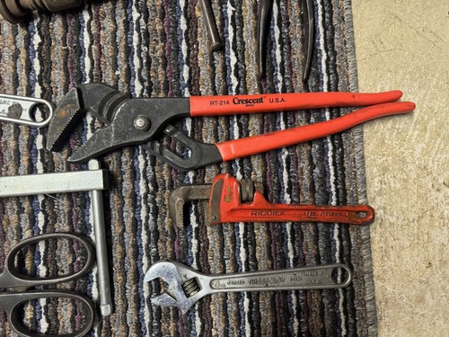 Vintage Tools Lot Ridgid Fuller Crescent Wiss Expensive Made USA Wrench ...