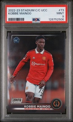 2022 Stadium Club Chrome | KOBBIE MAINOO | PSA 9 | Manchester Utd ...