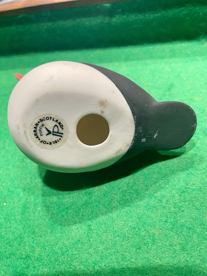 Isle Of Arran Pottery Puffin Bird Figurine In Great Condition. | eBay UK