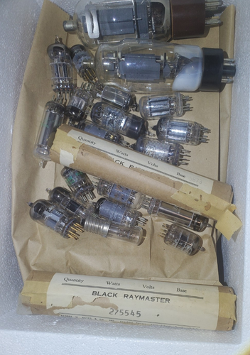 VINTAGE TUBE LOT 51 TUBES MISC SEE DETAILS RADIO RADAR AMP NOS USED NEW ...