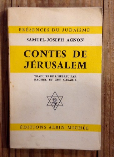 SAMUEL-JOSEPH AGNON CONTES DE JÉRUSALEM ALBIN-MICHEL (1967) | eBay