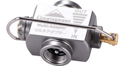Camping MOON Multi Gas Adapter super duralumin Aluminum 45(90)x15x29mm ...