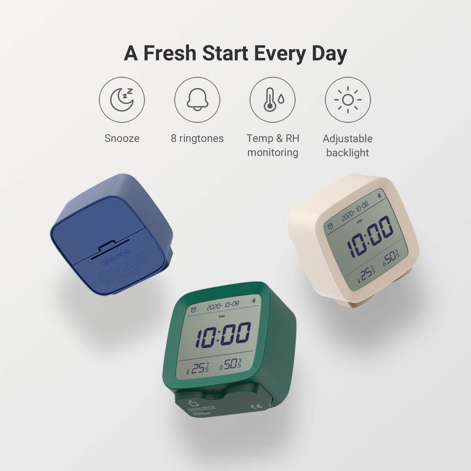 Smart Bluetooth Digital Alarm Clock with Multiple Alarms Battery ...