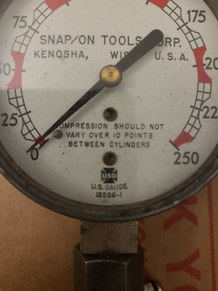 Vintage USG Snap On Compression Gauge | eBay