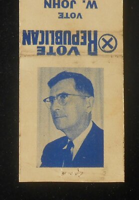 1960s Vote W. John Blatt for County Controller Republican Leinbachs PA ...