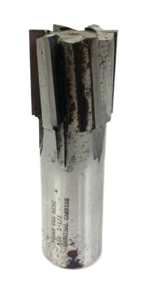 HANNIBAL CARBIDE END MILL CUTTER OAL: 4-1/2" LOC: 1-1/2" SHANK: 3" DIA ...