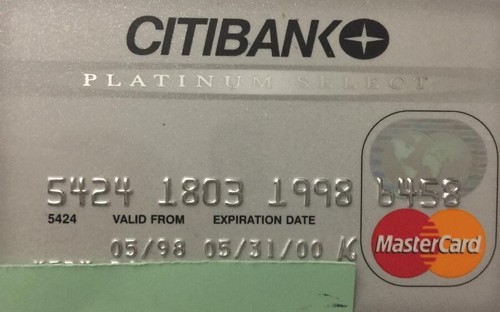 C15 CITIBANK Platinum Select MasterCard Credit Card Expired in 2000 | eBay