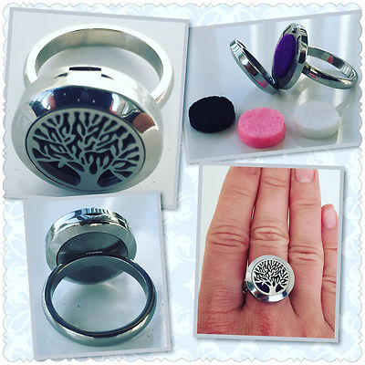 STAINLESS FAMILY TREE OF LIFE ESSENTIAL OIL DIFFUSER RING AROMATHERAPY ...