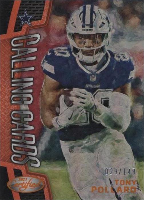 2023 Panini Certified - Calling Cards Tony Pollard #CALL-16 Mirror ...