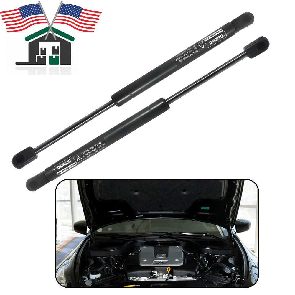 2PCS For Infiniti G25 G35 G37 Bonnet Prop Rods Lift Supports Gas Struts ...