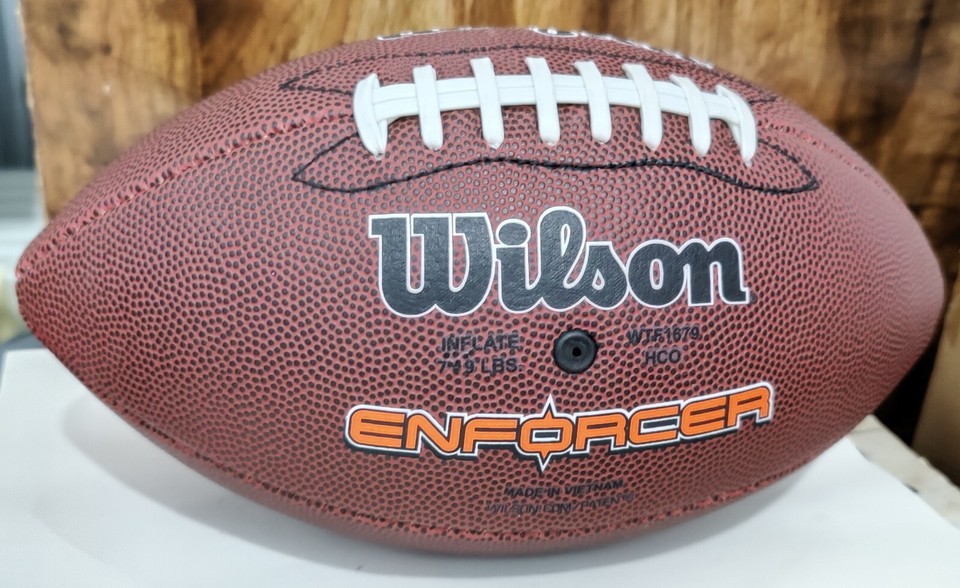 Wilson NFL Junior Size Enforcer Tackified WTF1679 Football | eBay