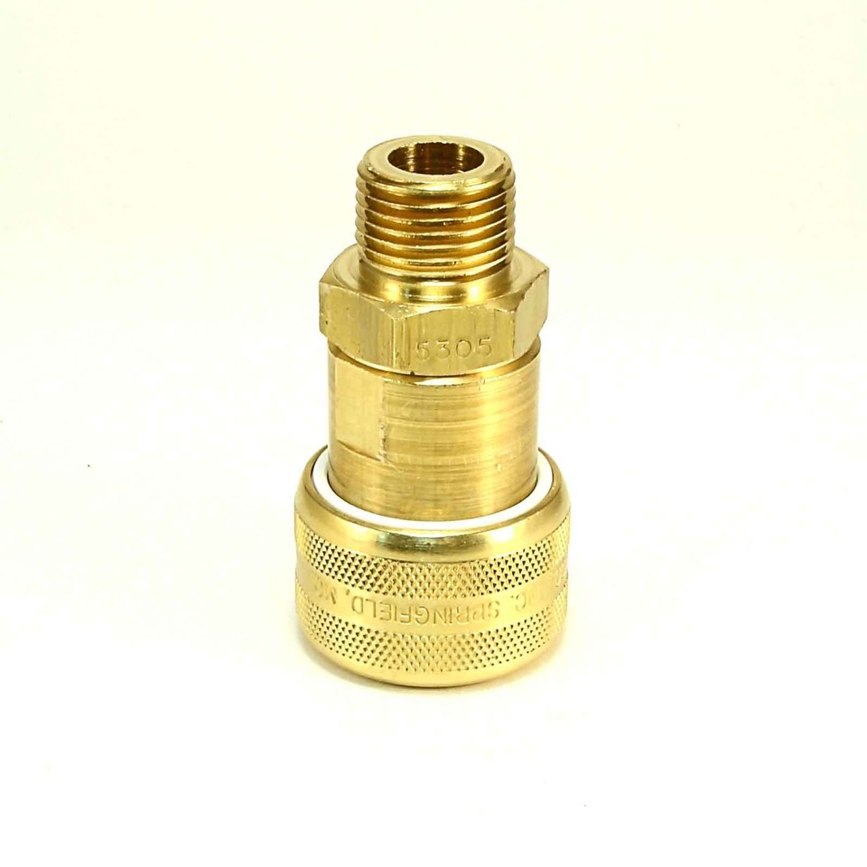 Foster 5 Series Brass Quick Coupler 1/2 Body 1/2 NPT Air Hose and Water ...