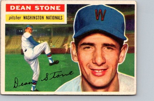 1956 TOPPS BASEBALL #87 DEAN STONE(GRAY) MID GRADE MN | eBay