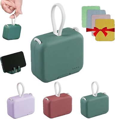 Mini Power Bank and Phone Holder Portable Wireless Charging Treasure ...