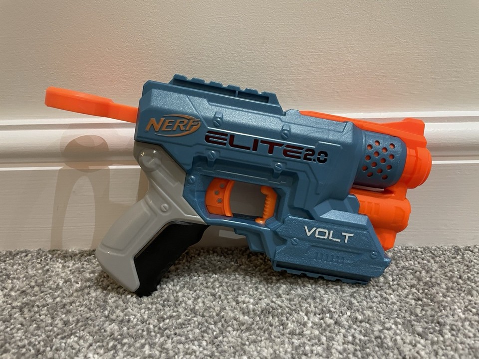 NERF Blaster Gun TS Mega Elite 2.0 BUNKR Barrels Goggles MOTO Blitz ...