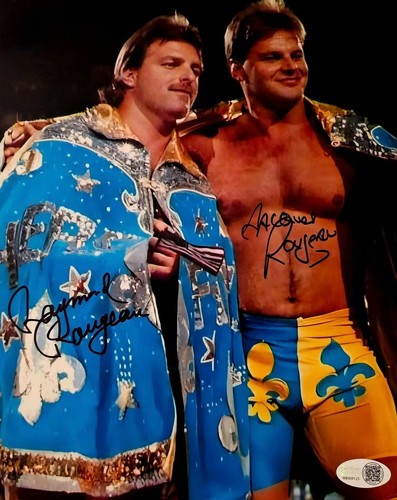 WWF Ray & JACQUES Hand Signed Fabulous Bros Tag Team WWE 8X10 Photo JSA ...